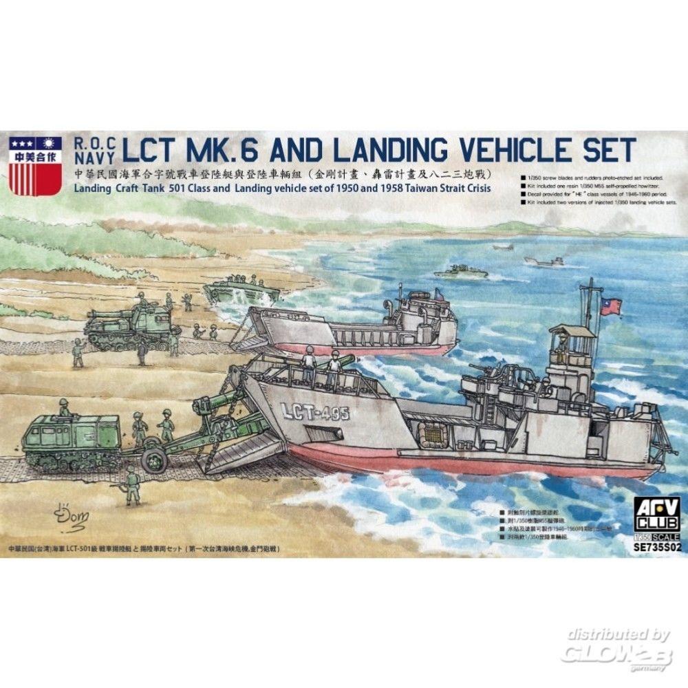 1/350 maquette à monter - R.OC NAVY LCT MK6 &LANDING VEHICULE - AFVSE735S02