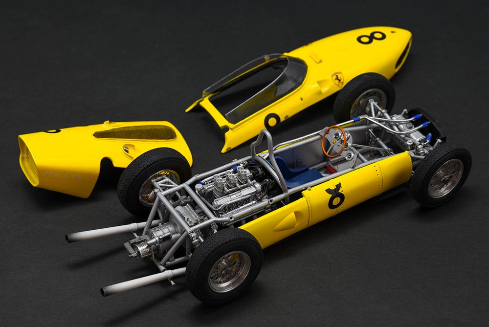 1/20 Maquette en kit FERRARI 156 SHARKNOSE GP FRANCE G.BAGHETTI model ...