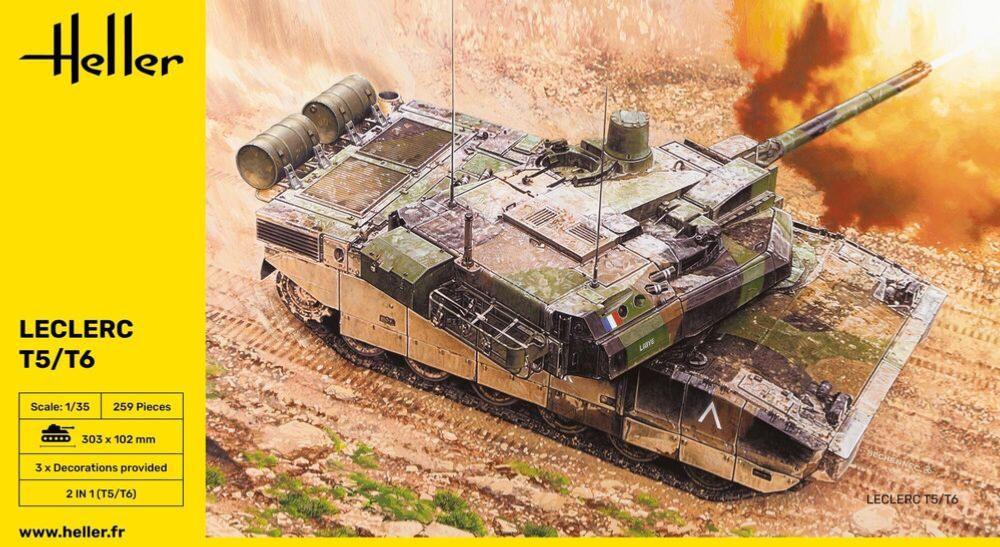 1/35 maquette CHAR LECLERC T5/T6 - HELLER - HEL81142