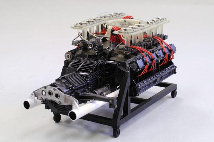 1/12 Maquette en Kit MOTEUR (Engine) PORSCHE 917K - model factory hiro ...
